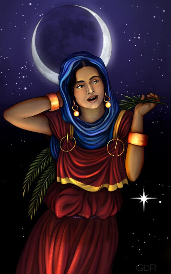 Al-Uzza Goddess of the Evening Star 8.5x11 Open Edition