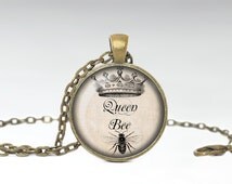 Unique bee charm necklace related items | Etsy