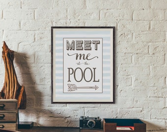 Swimming pool signs | Etsy