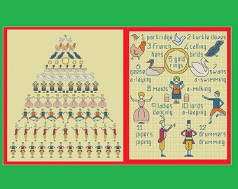 Christmas cross stitch pattern: We Three Kings by MKDesignArt