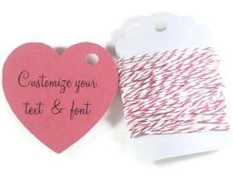 Heart shaped tags | Etsy