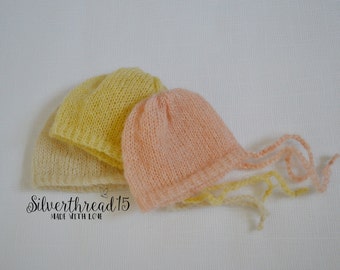 Items similar to baby Mouse Hat .. Valentines day Hat .. Newborn photo ...