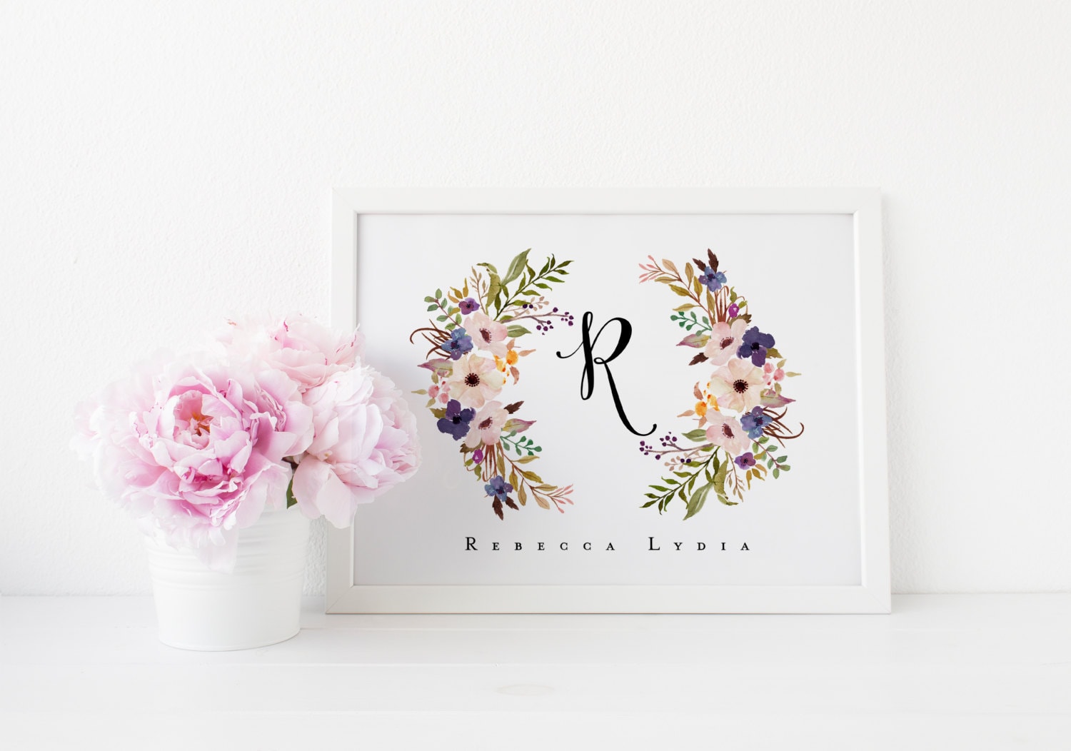 Floral Monogram Wall Art | IUCN Water