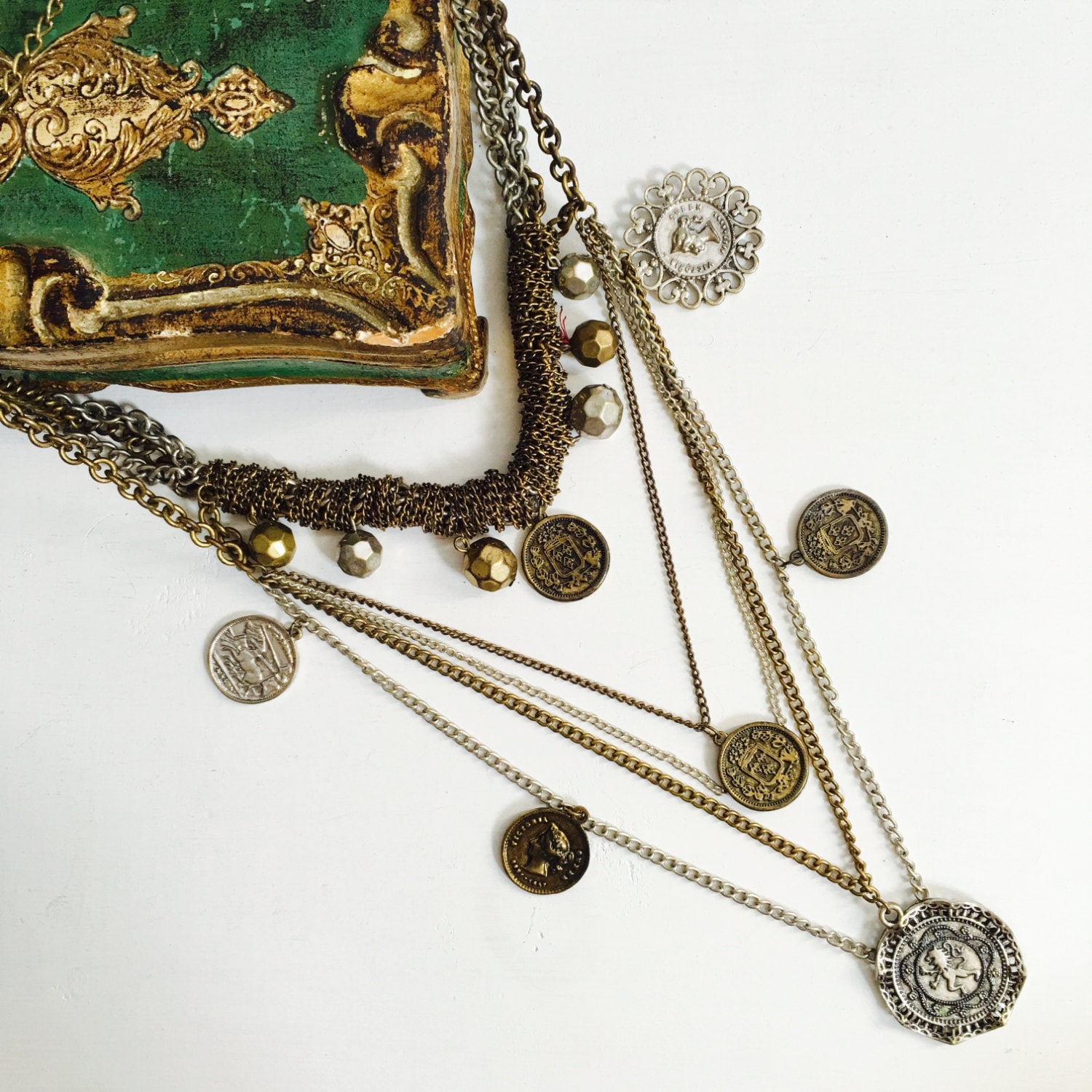Gypsy Coin Tiered Necklace