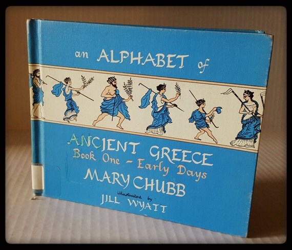 Vintage Childrens Book Alphabet of Ancient Greece Rare