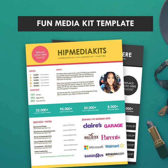 Media Kit Ad Rate Sheet FUN Press Kit Pitch Kit Blog