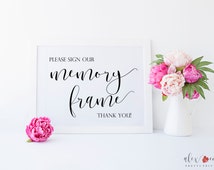 Unique sign our photo frame related items | Etsy