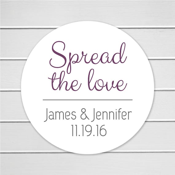 Spread The Love Stickers Jam Sticker Jam by OrangeUmbrellaCo