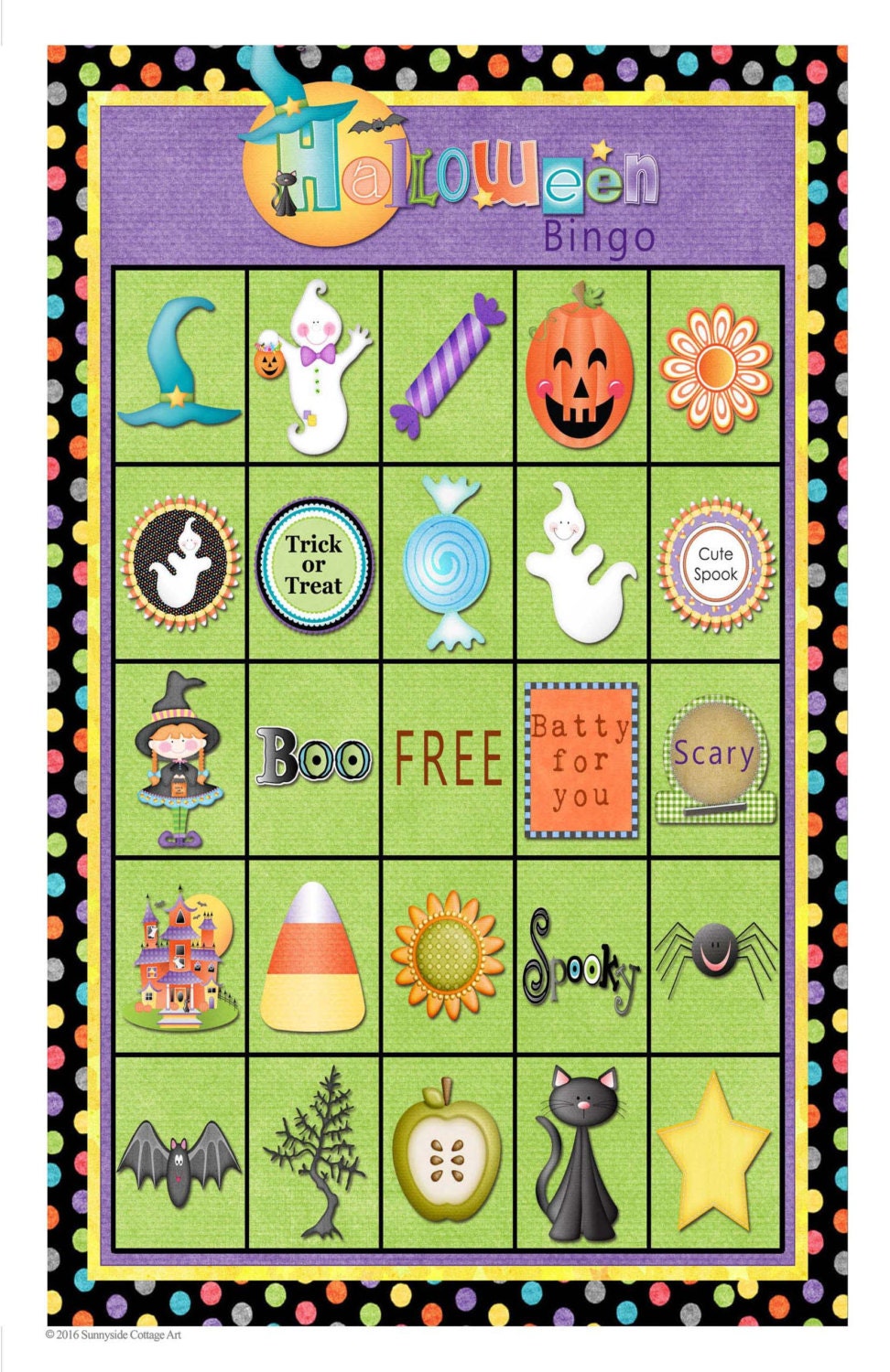 Halloween Bingo plus Memory Game 20 bingo cards Party