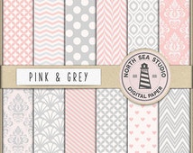 Popular items for pink digital paper on Etsy