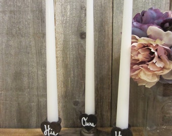 Rustic unity candle | Etsy