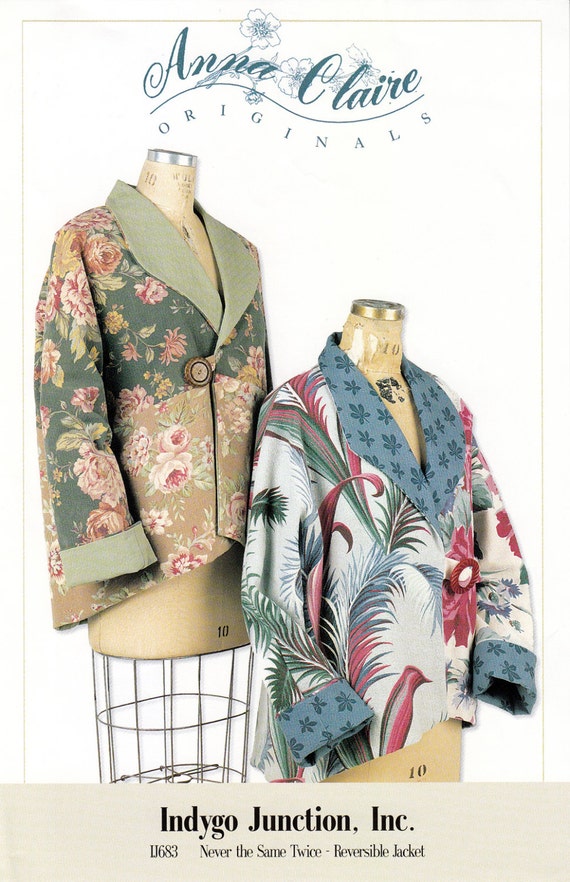 Indygo Junction 683 Reversible Jacket Sewing Pattern in
