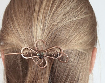 Copper wire hair accessories hats necklaces by CopperStreetStudios