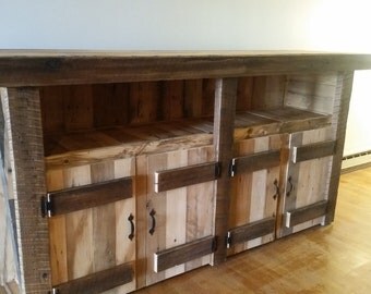 Rustic tv stand | Etsy