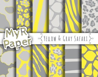 Unique safari digital paper related items | Etsy