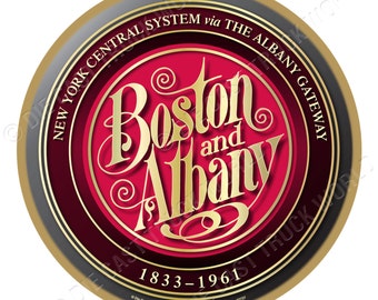 Items similar to Boston & Maine Railroad Logo Wood Plaque / Sign on Etsy