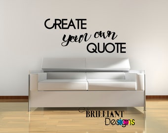 Custom wall quotes | Etsy