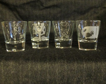 Mario shot glass | Etsy