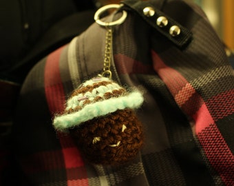 Items similar to Swirl Cupcake Keychain on Etsy