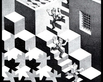 Escher puzzle | Etsy