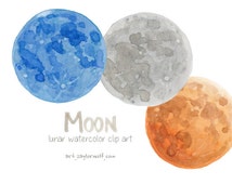 Popular items for moon clipart on Etsy