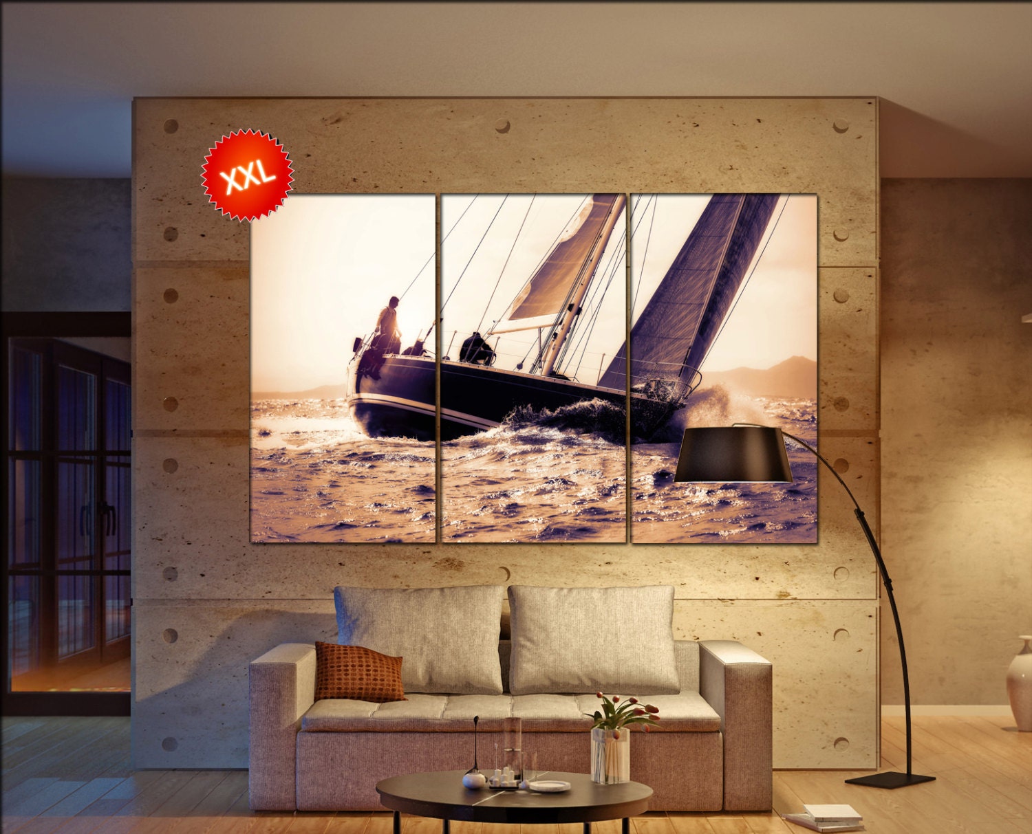 Sail Boat Canvas Art Prints Large Wall Art Canvas Print Sail