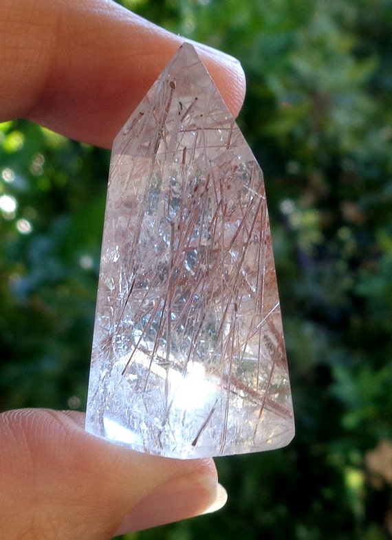 Red/Copper Rutilated Quartz Crystal 1.1 oz Balancing