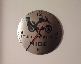 Motorcycle clock | Etsy