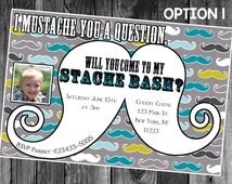 Unique stache bash party related items | Etsy