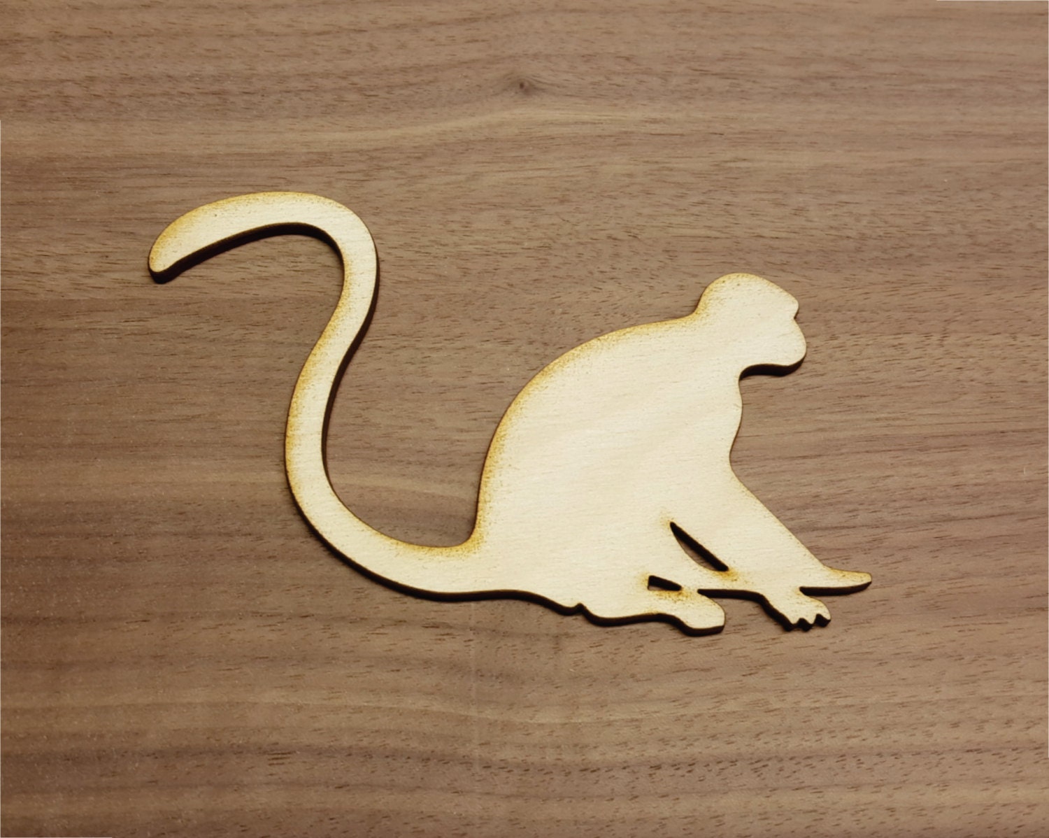 Monkey Large & Small Laser Cut Unfinished Wood Cutout