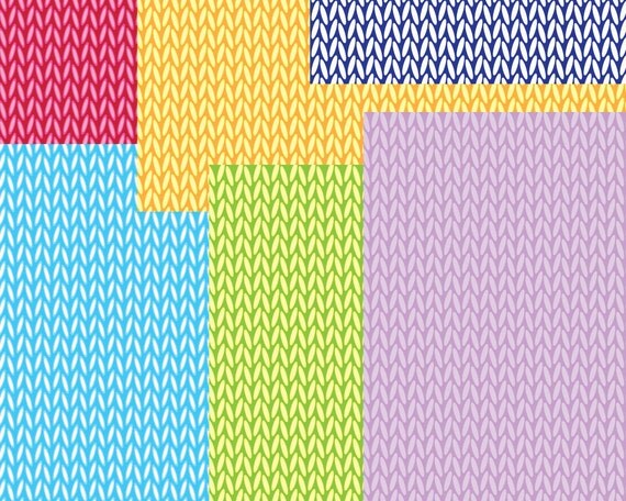 Knit digital paper Knitting Pattern Crochet digital paper
