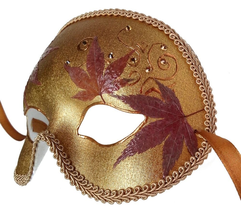 Autumn Leaves Masquerade Mask U167