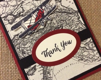 Manly thank you card | Etsy