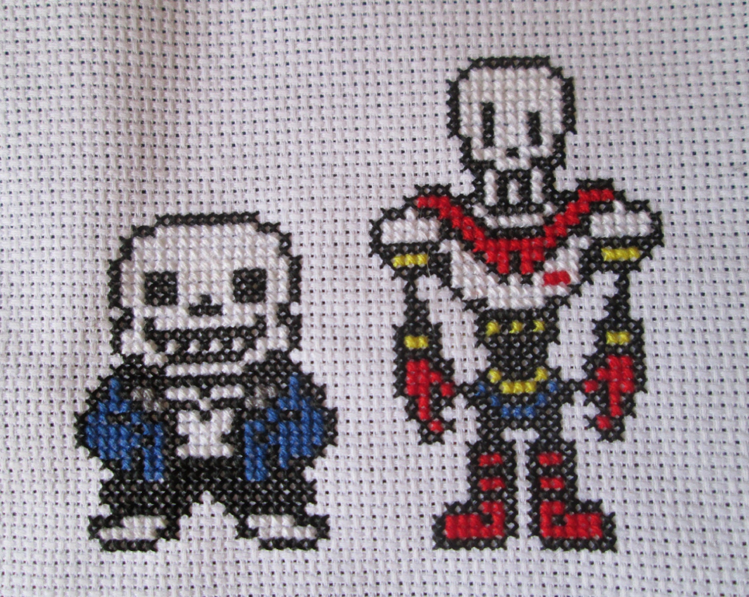 Sans & Papyrus Cross Stitch Undertale
