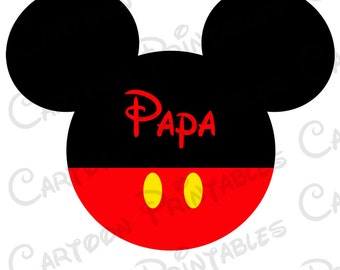 Mickey ears papa | Etsy