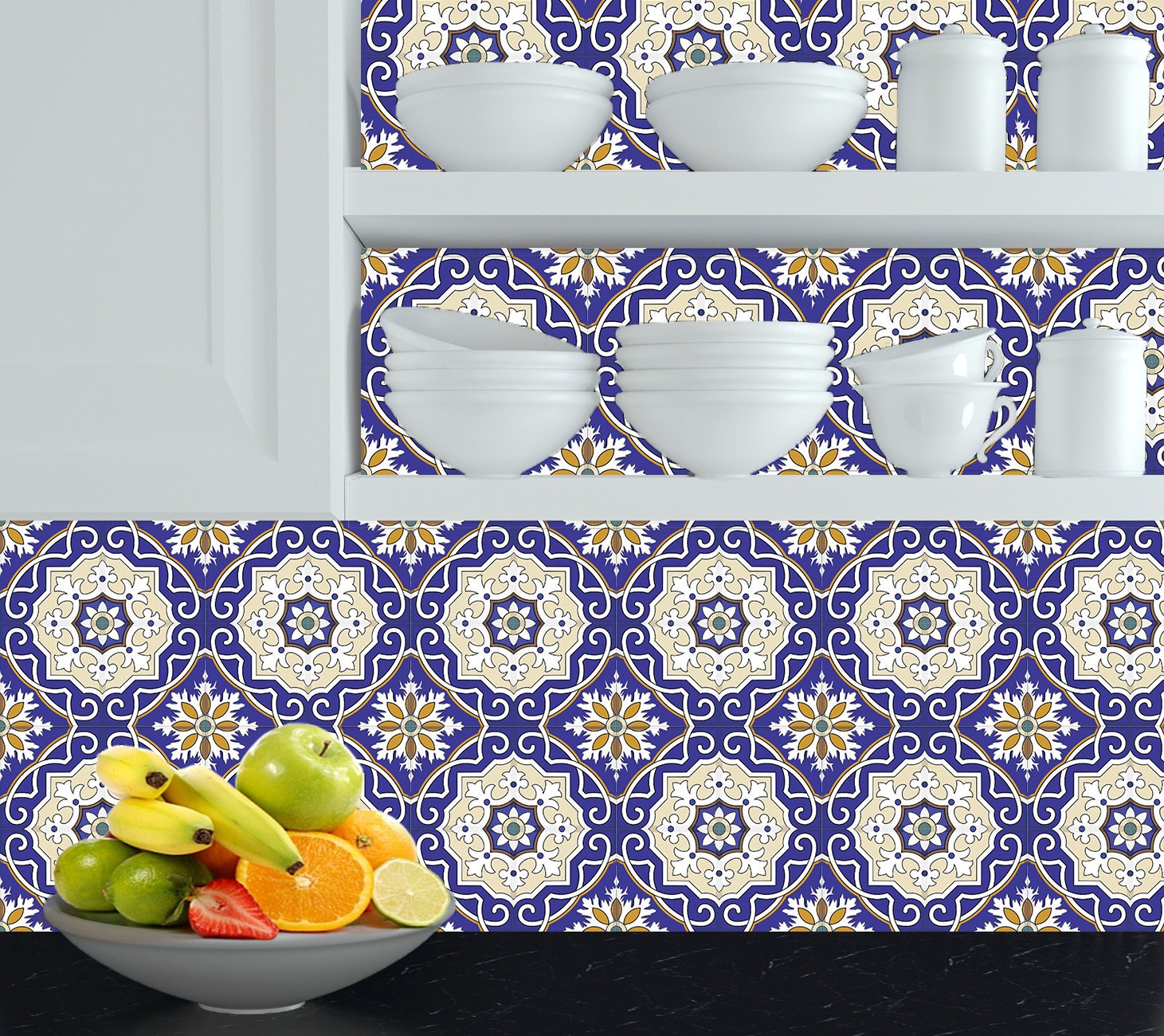 Set of 20 Tiles Decals Tiles Stickers Tiles for walls by AlegriaM