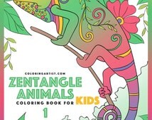 Popular items for zentangle animal on Etsy