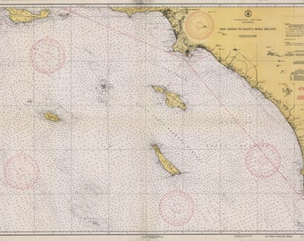 1978 Nautical Map of Long Beach California