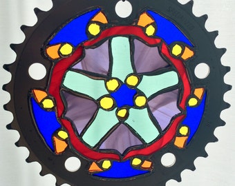 Stained glass bike | Etsy