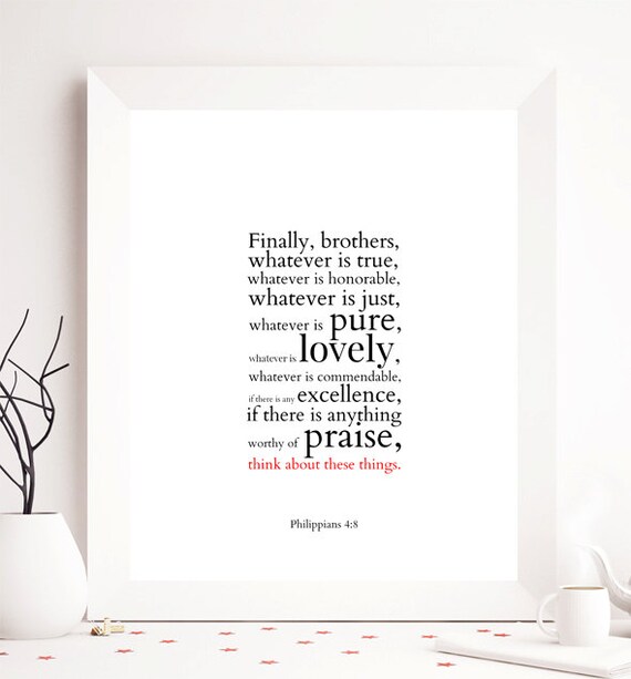 Philippians 4:8 Bible printables Bible printable by SoulPrintables