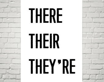 Grammar poster | Etsy