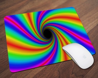Rainbow mouse pad | Etsy