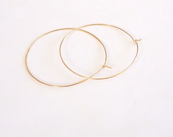 14k Gold 6mm Bar Ear Hugger Earring Solid Sterling Silver Gold