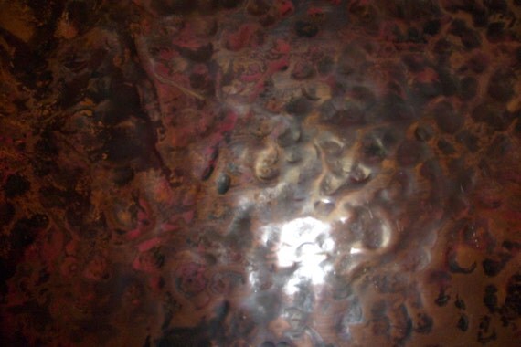 Hammered Copper Sheet Rustic Finish 3' x 10'