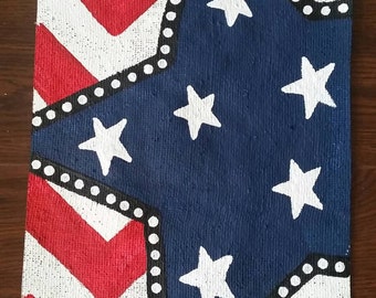 Burlap garden flag | Etsy