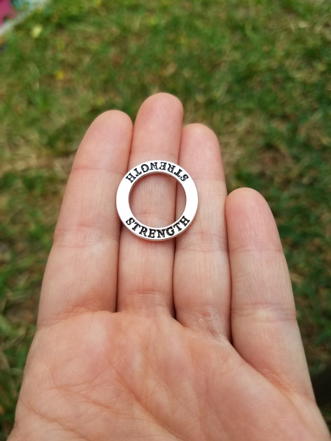 5 Pieces Strength Stamped Circle Hollow Circle Stamped 5-pieces-strength-stamped-circle-hollow-circle-stamped