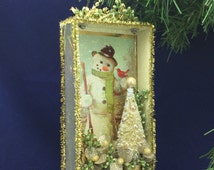 Popular items for christmas shadow box on Etsy