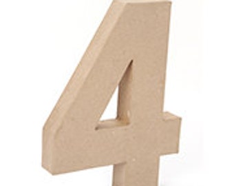 Paper mache number | Etsy