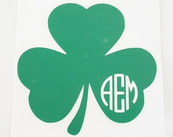 Shamrock monogram | Etsy