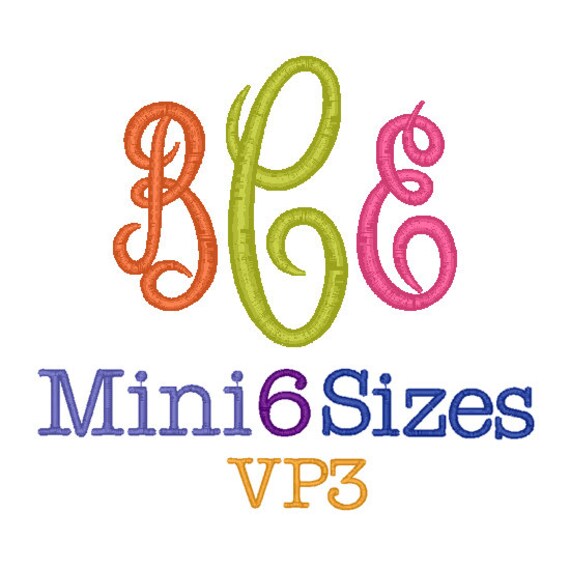 Master Circle Monogram Embroidery Font Instant Download | Ahoy Comics